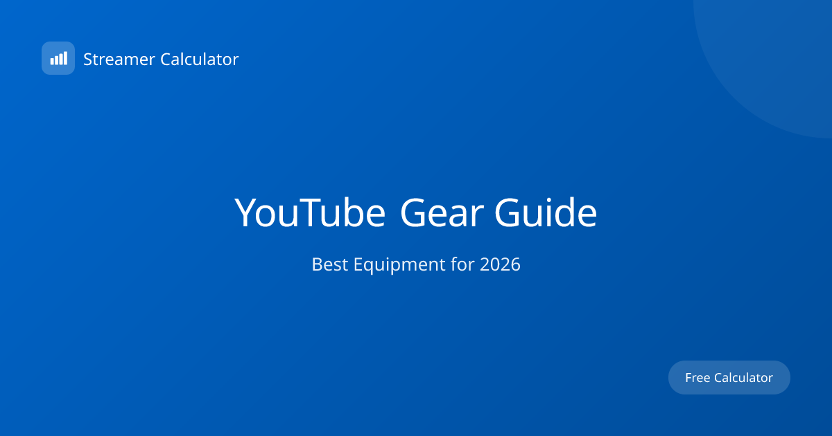 Best YouTube Gear 2026: Camera, Mic & Lighting Guide