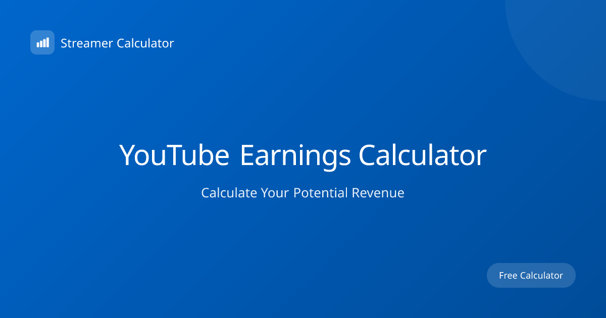 YouTube Money Calculator - Estimate Your Ad Revenue (2026)